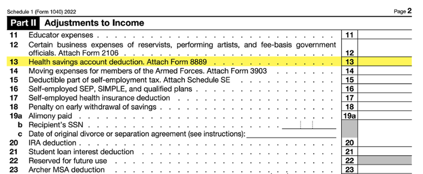 Certain Business Expenses, Health Savings Account Deduction, and Moving ...