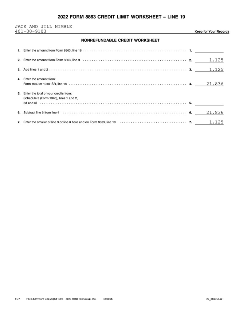 Calculating AOTC Tutorial | Sophia Learning