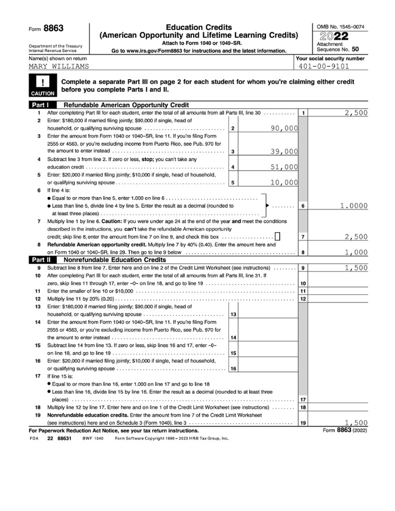 AOTC Example and Summary Tutorial | Sophia Learning