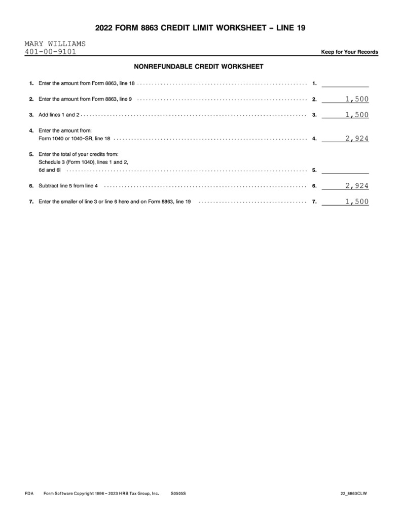 AOTC Example and Summary Tutorial | Sophia Learning
