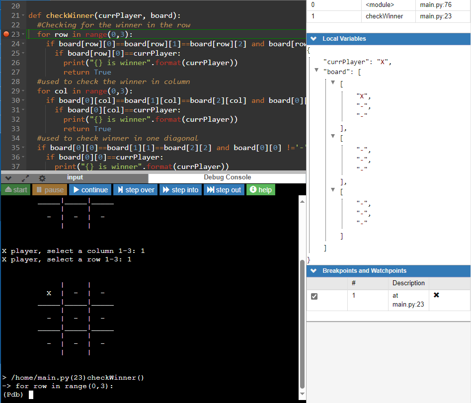 Finishing the Tic-Tac-Toe Program Tutorial | Sophia Learning