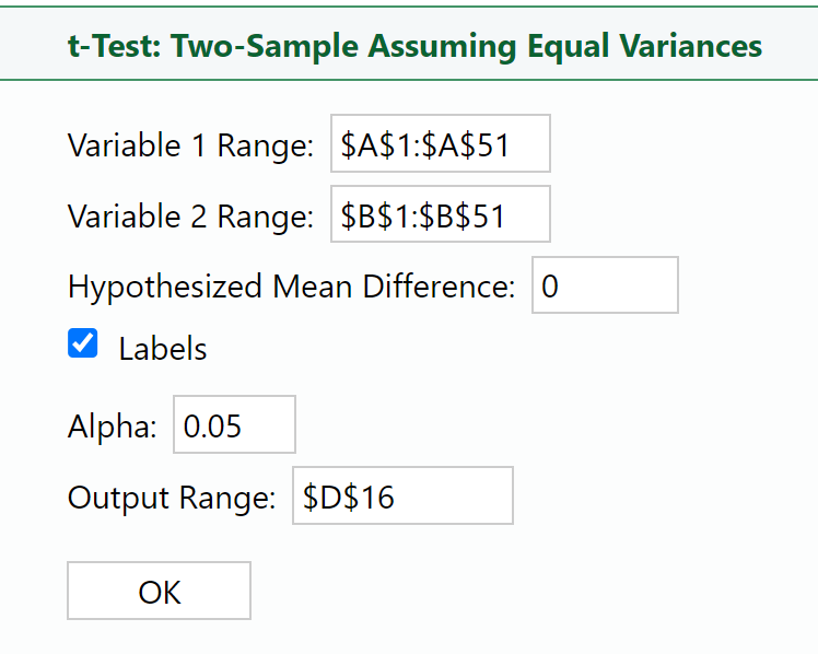 Two-Sample Hypothesis Testing for Means: Two-Tailed Test Tutorial ...