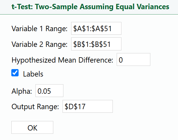 Two-Sample Hypothesis Testing for Means: Two-Tailed Test Tutorial ...